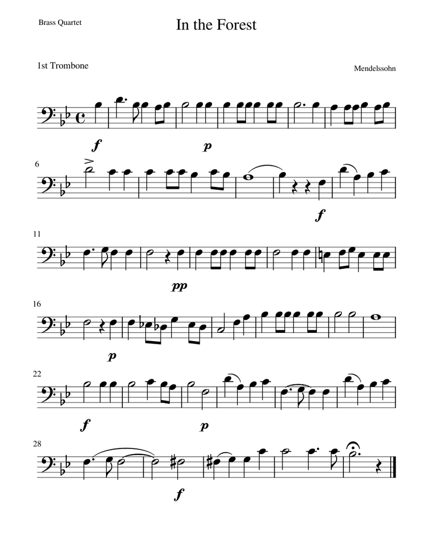 In_the_Forest Sheet music for Piano (Solo) Easy | Musescore.com