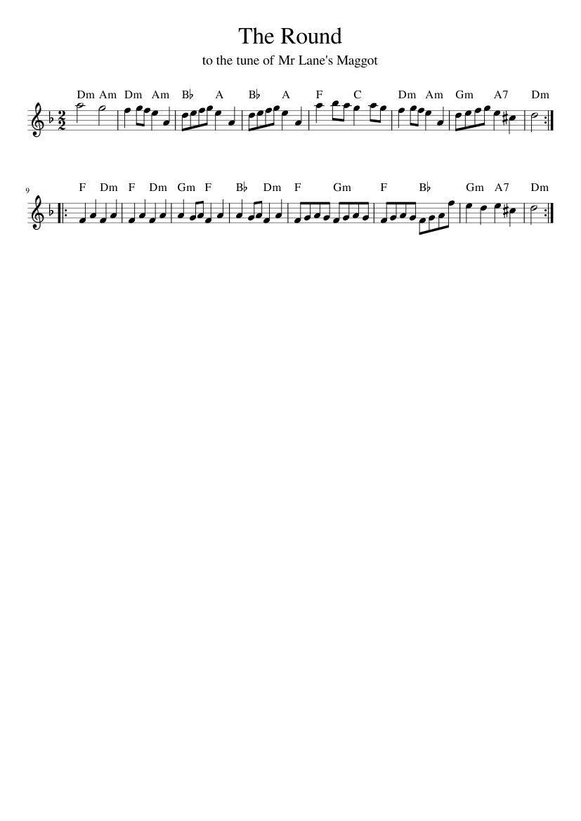 The Round Sheet music for Piano (Solo) Easy | Musescore.com
