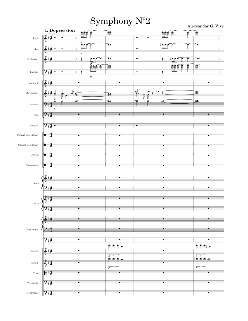 Symphony Nº 2 Sheet music for Piano, Trombone, Organ, Tuba & more ...