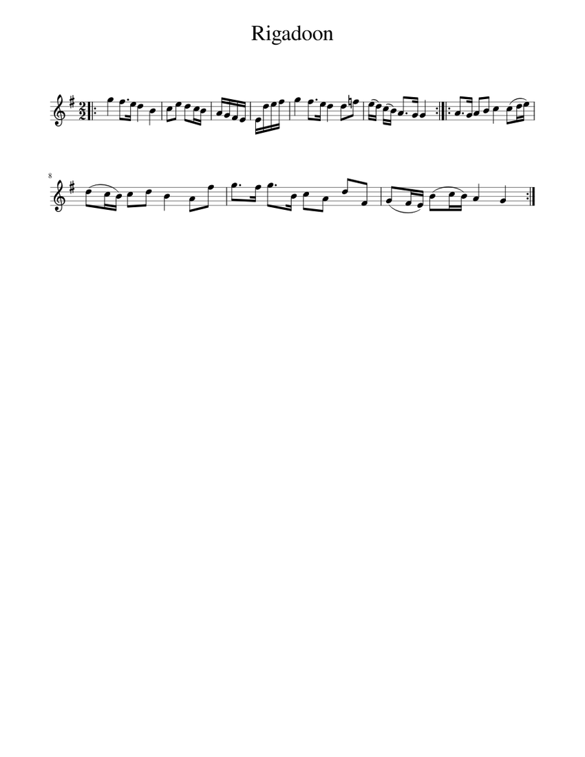 Rigadoon Sheet music for Piano (Solo) | Musescore.com