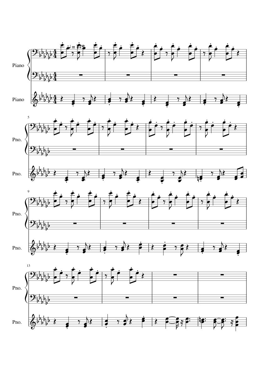 Chaoz Airflow - ParagonX9 Sheet music for Piano (Piano Duo) | Musescore.com