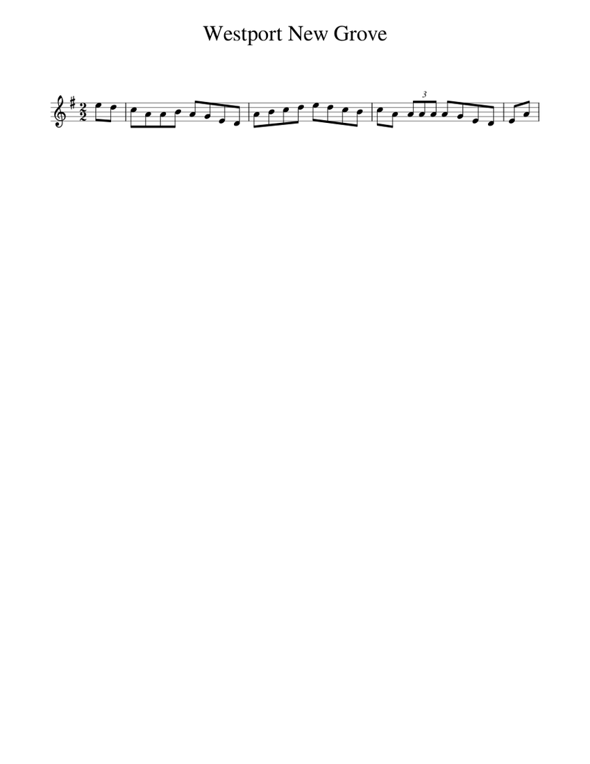 Westport New Grove Sheet music for Piano (Solo) Easy | Musescore.com