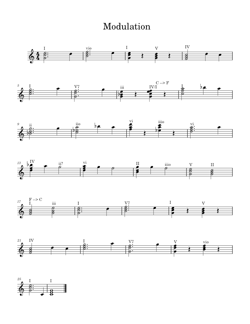 Modulation Sheet music for Organ (Solo) | Musescore.com