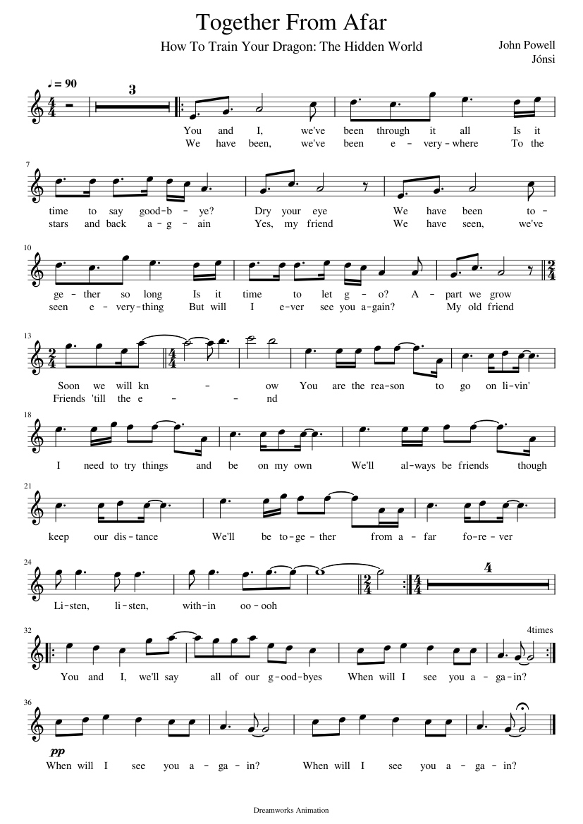 Together_From_Afar_-_How_To_Train_Your_Dragon_3_Spoiler_Alert Sheet ...