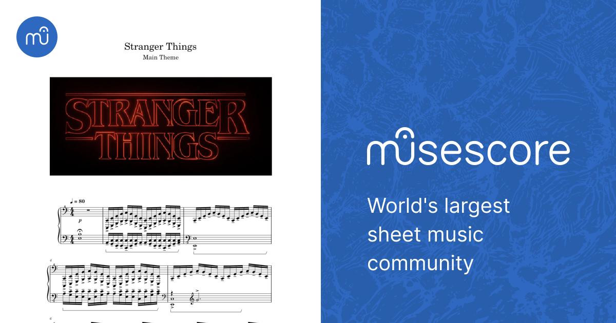 Stranger things - main theme – Misc Soundtrack . Sheet music for Piano ...