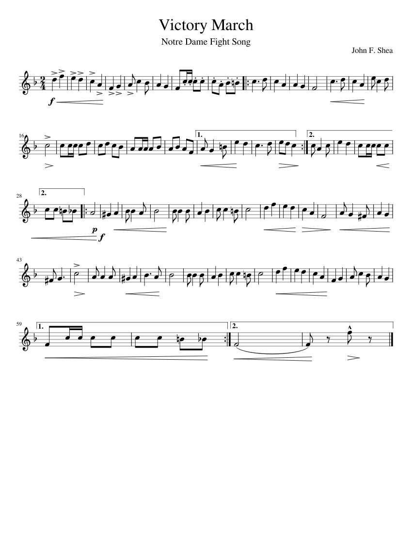 Victory March Sheet music for Piano (Solo) Easy | Musescore.com