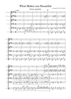 Clarinet Sheet Music For What Makes You Beautiful