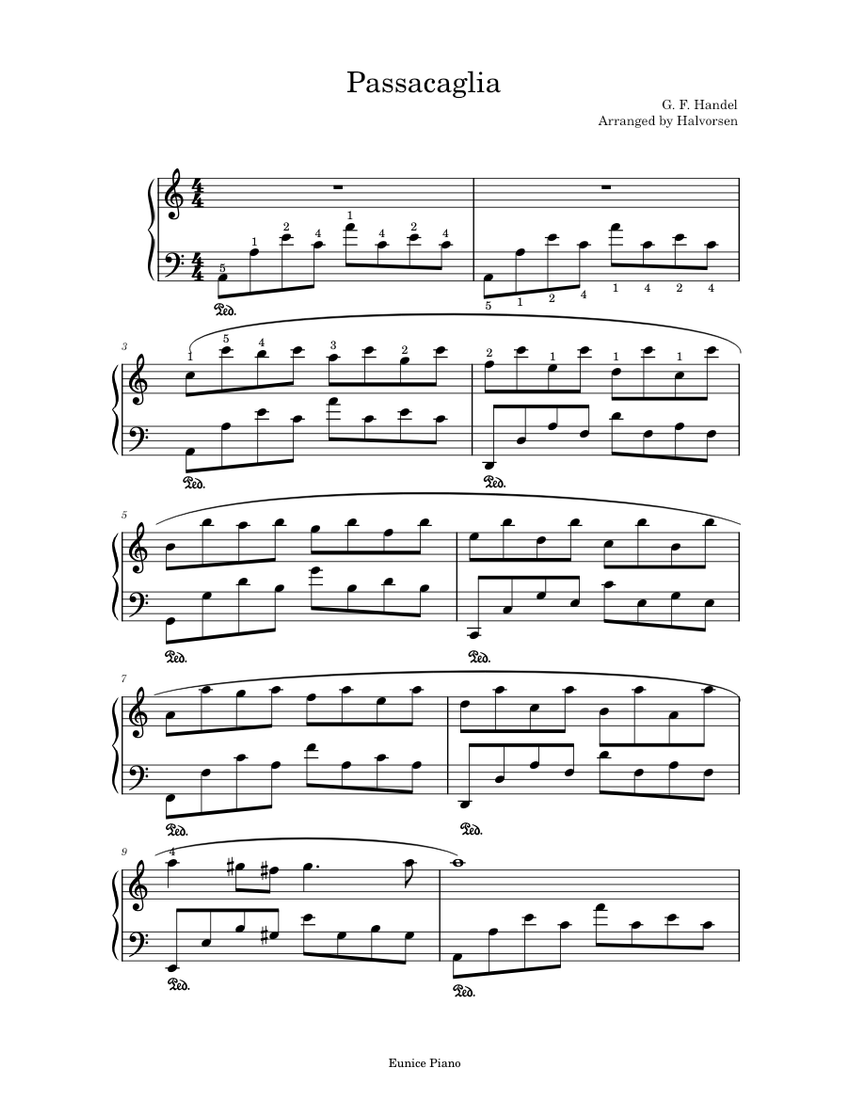 Passacaglia – Johan Halvorsen Passacaglia – Hendel / Johan Halvorsen ...