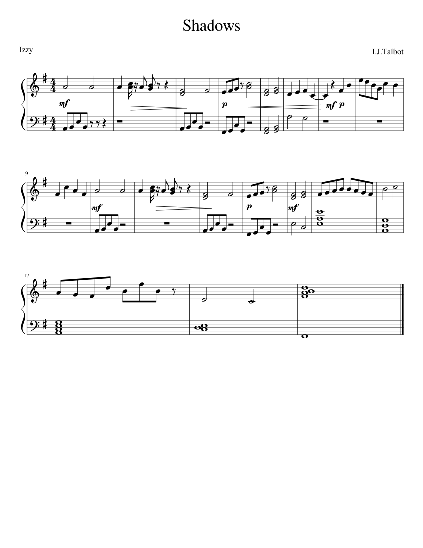 music homework Sheet music for Piano (Solo) Easy | Musescore.com