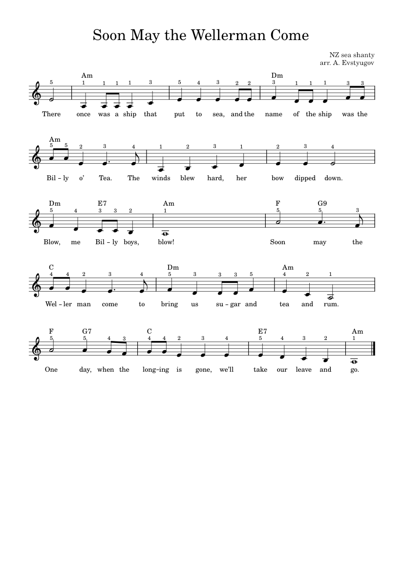 Wellerman — easy piano — for complete beginners Sheet Music with Chords ...