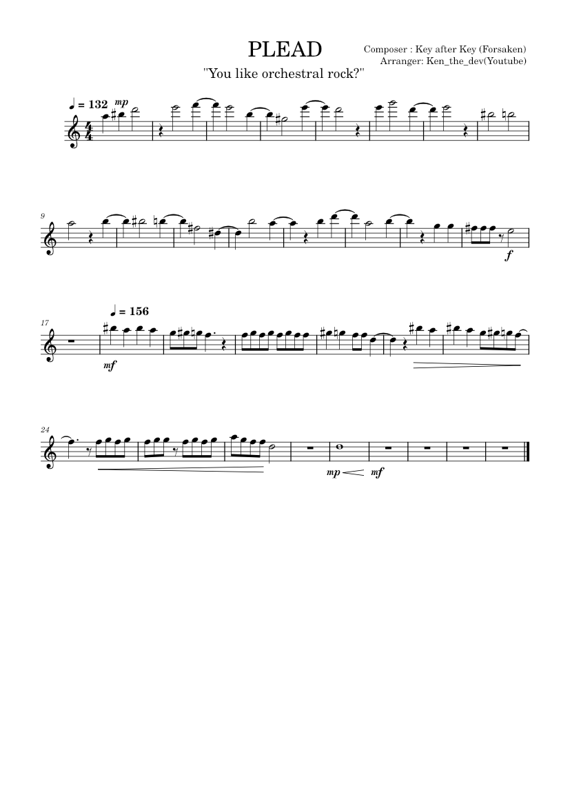 PLEAD - Last Man Standing (c00lkidd vs 007n7) | Forsaken OST – Instrument Version Higher Keys ...