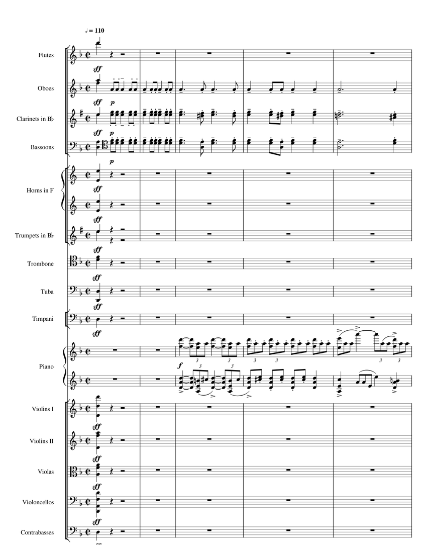 rach 3 3rd movement Sheet music for Piano, Trombone, Tuba, Flute & more instruments (Mixed ...