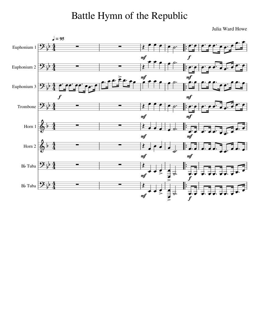 Battle Hymn Of The Republic – Julia Ward Howe Battle Hymn of the ...