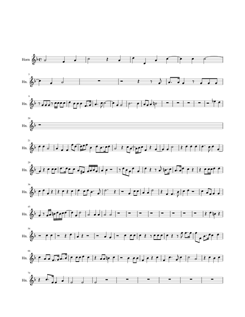 92 Sheet music for French Horn (Solo) | Musescore.com