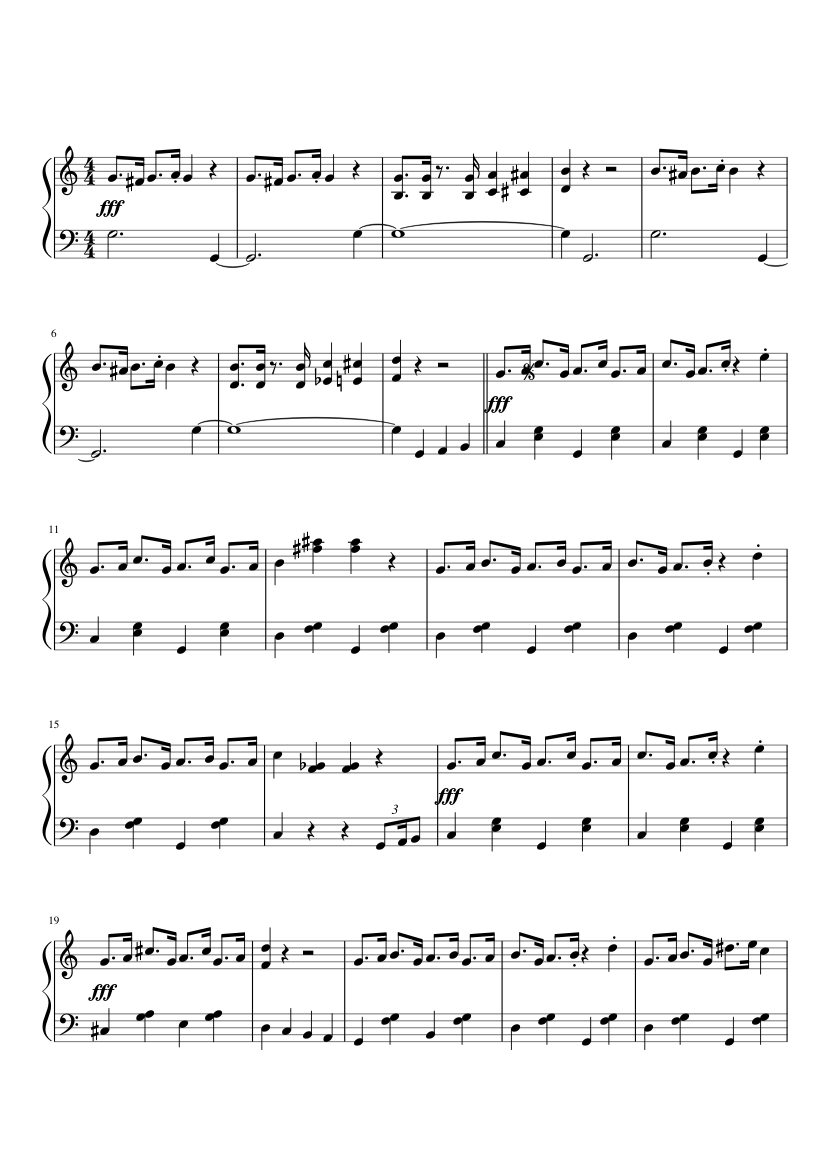 Swing Sheet music for Piano (Solo) Easy | Musescore.com