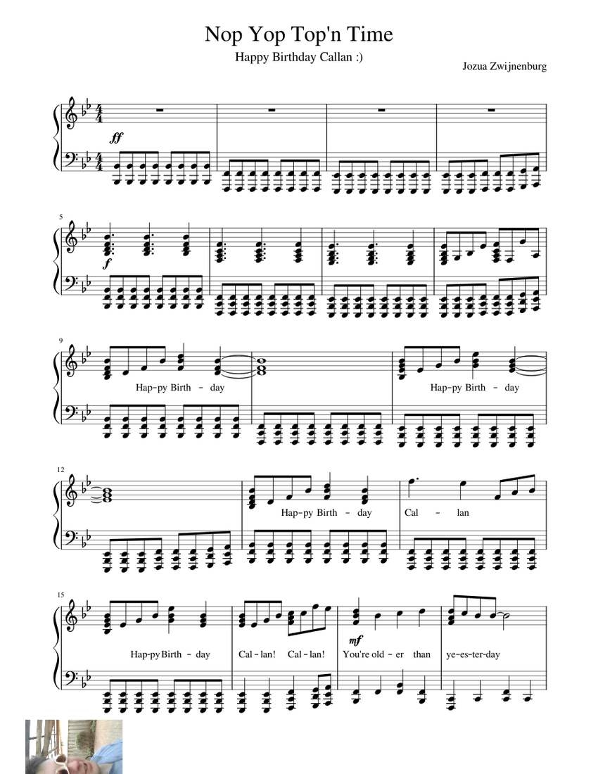 Nop Yop Top'n Time Sheet music for Piano (Solo) | Musescore.com