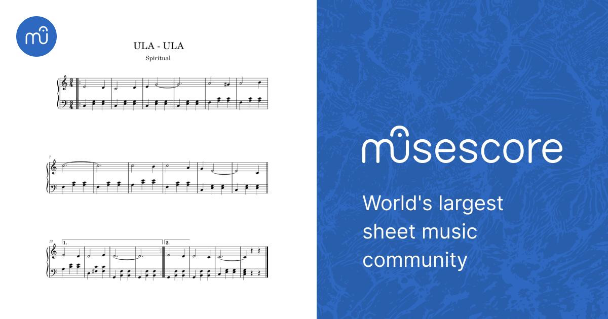 ULA - ULA Sheet music for Organ (Solo) | Musescore.com