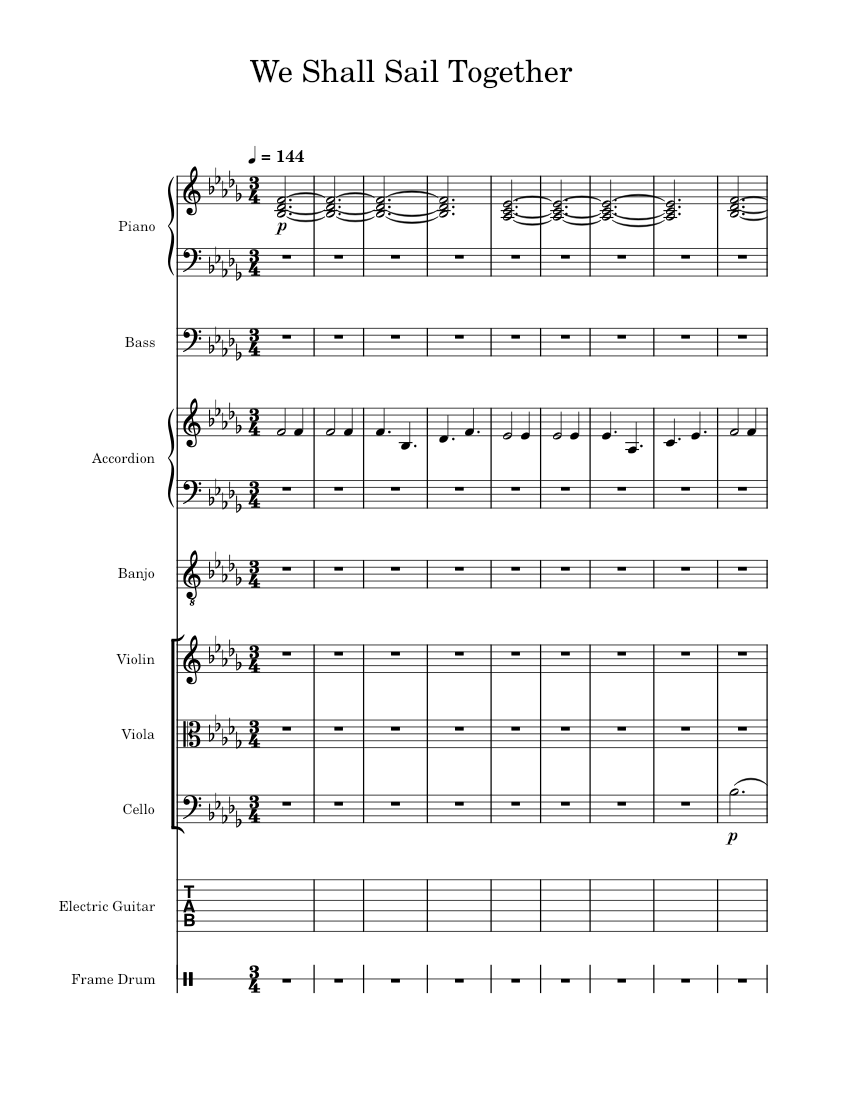 We shall sail together – Robin Beanland - piano tutorial