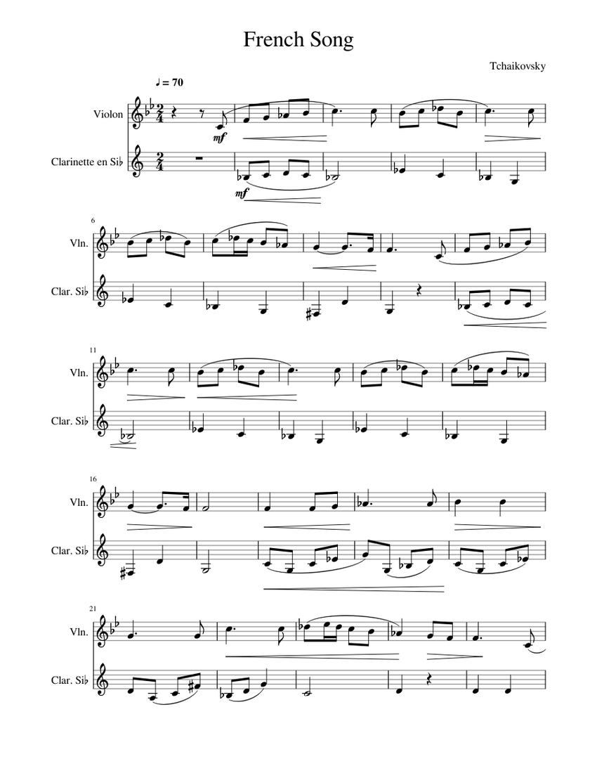 French Song - piano tutorial