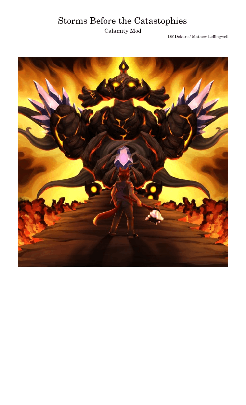 Storms Before the Catastrophes – DM DOKURO Terraria Calamity Mod OST ...
