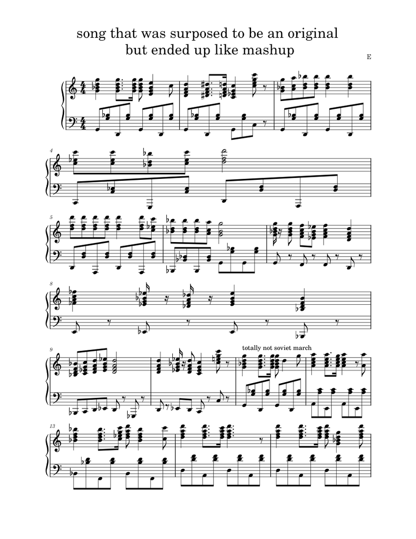 not epic Sheet music for Piano (Solo) | Musescore.com