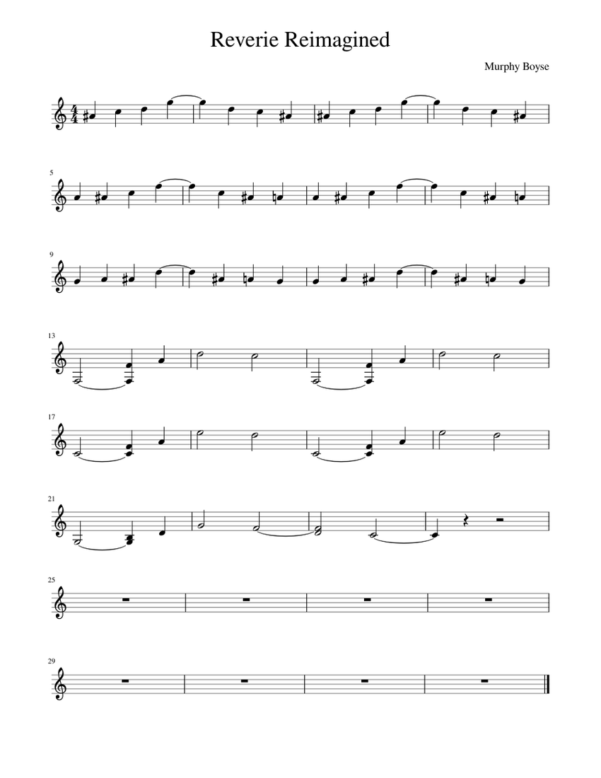 Reverie Reimagined - piano tutorial