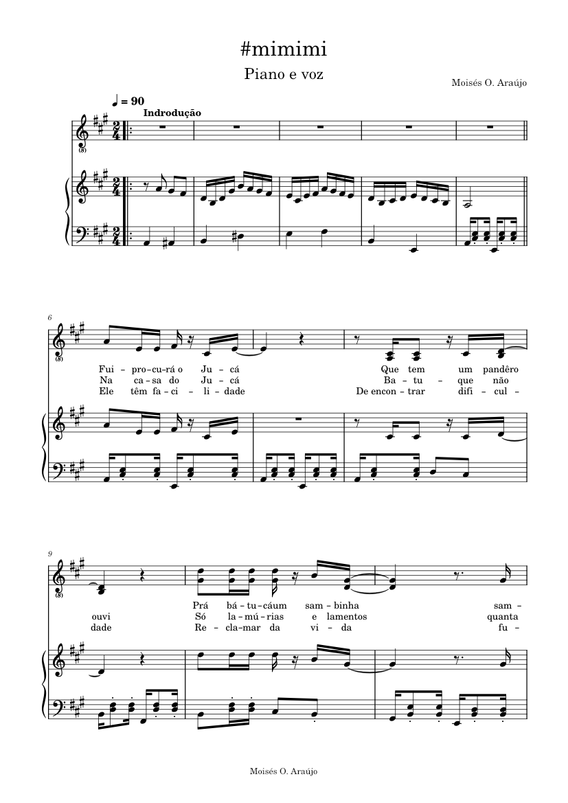 #mimimi Sheet music for Piano, Vocals (Piano-Voice) | Musescore.com