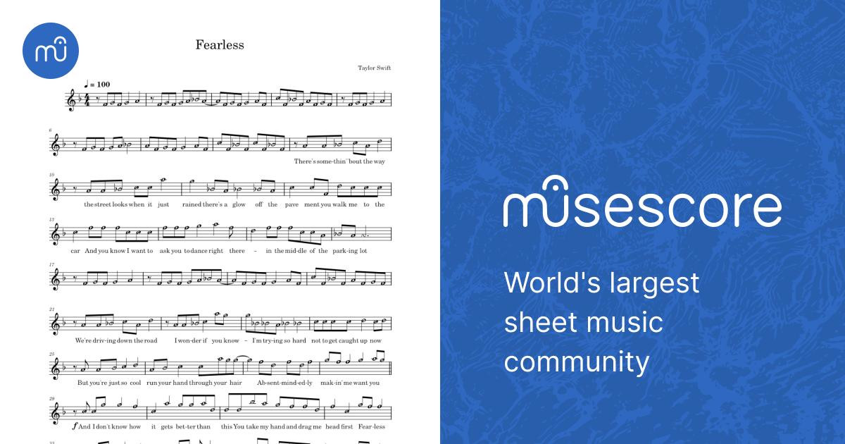 Fearless Taylor Swift Sheet music for Violin (Solo) | Musescore.com