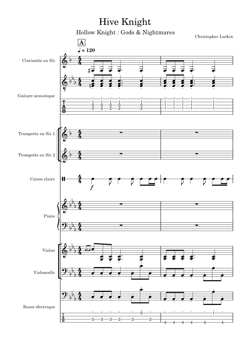 Hive Knight – Christopher Larkin Hive Knight Sheet Music and Tab for ...