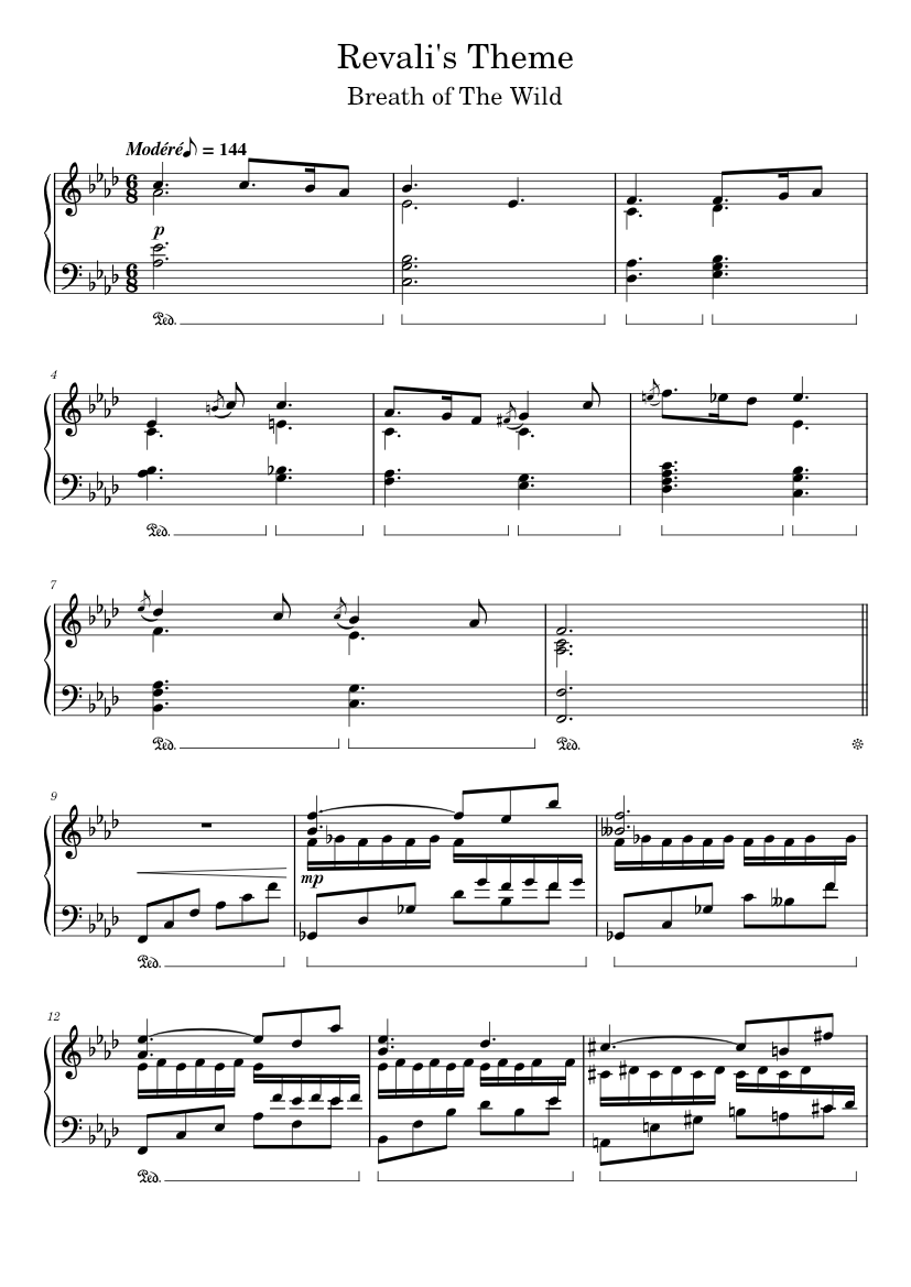 Revali's_Theme Sheet music for Piano (Solo) | Musescore.com