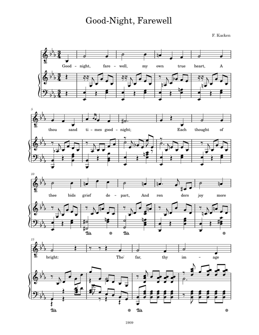 Goodnight, Farewell – Friedrich Wilhelm Kucken Good-Night, Farewell ...