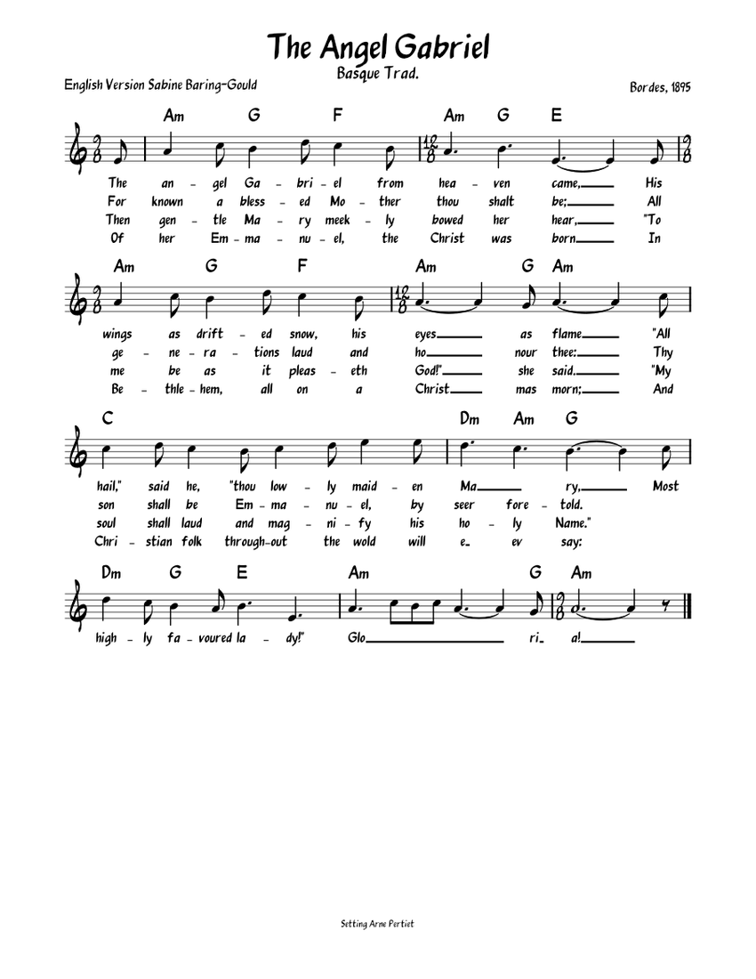 The Angel Gabriel Sheet music for Piano (Solo) | Musescore.com