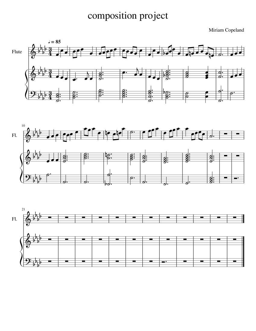 composition_project Sheet music for Piano, Flute (Solo) | Musescore.com