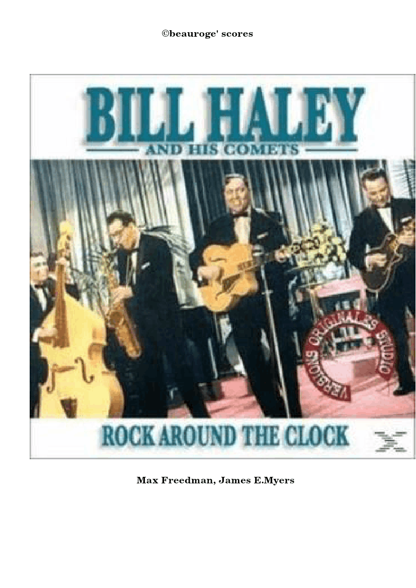 Rock Around The Clock Sheet Music for Vocals, Saxophone tenor, Guitar ...