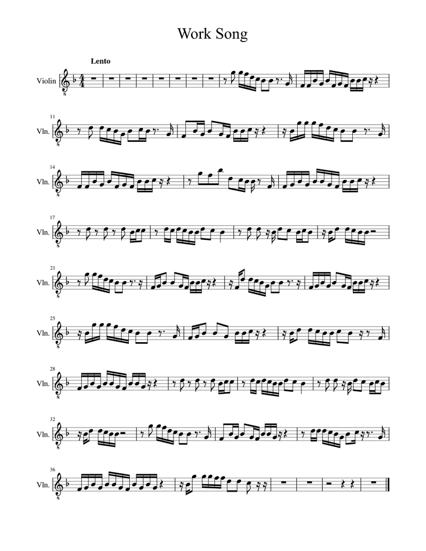 Work_Song_by_Hozier - piano tutorial