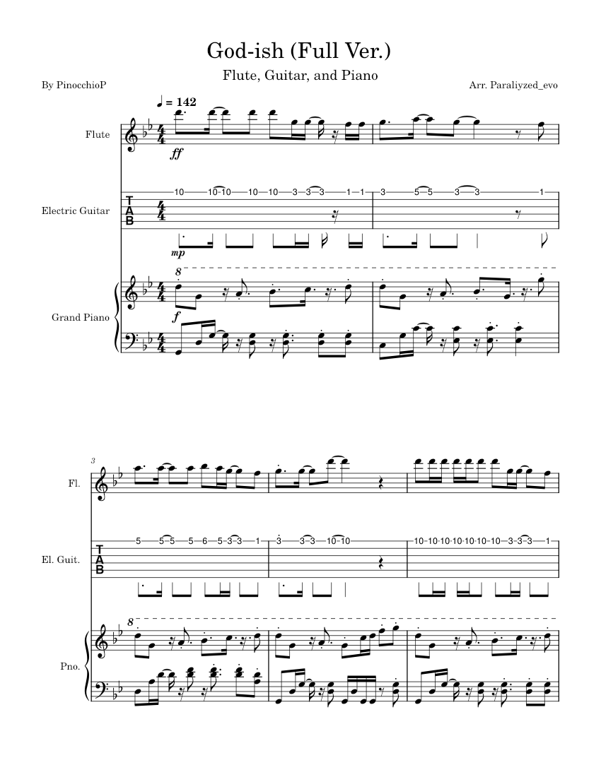 God-ish – PinocchioP God-ish (Full Ver.) – PinocchioP | Arr. Paraliyzed ...