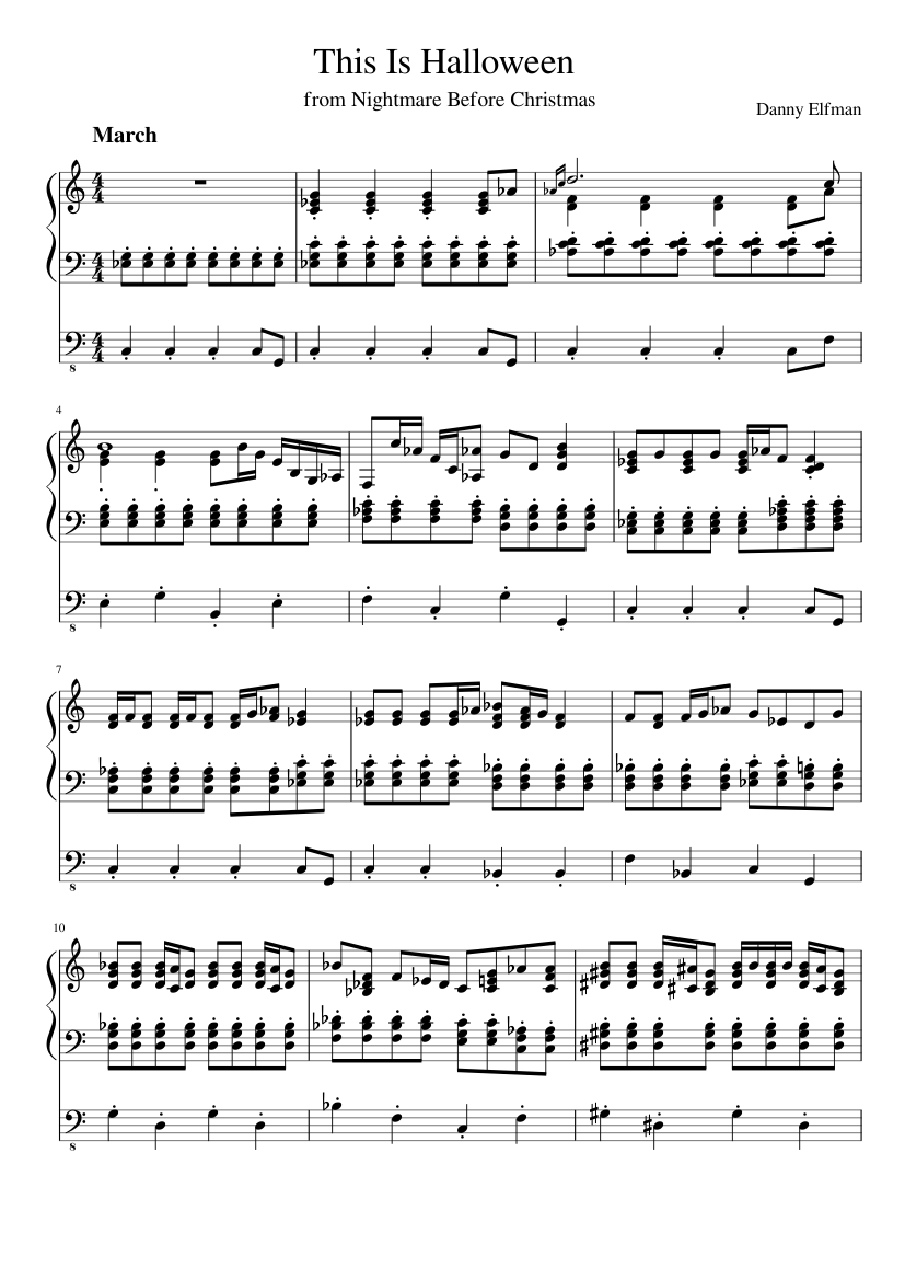 This Is Halloween Sheet Music for Organ (Solo) | MuseScore.com