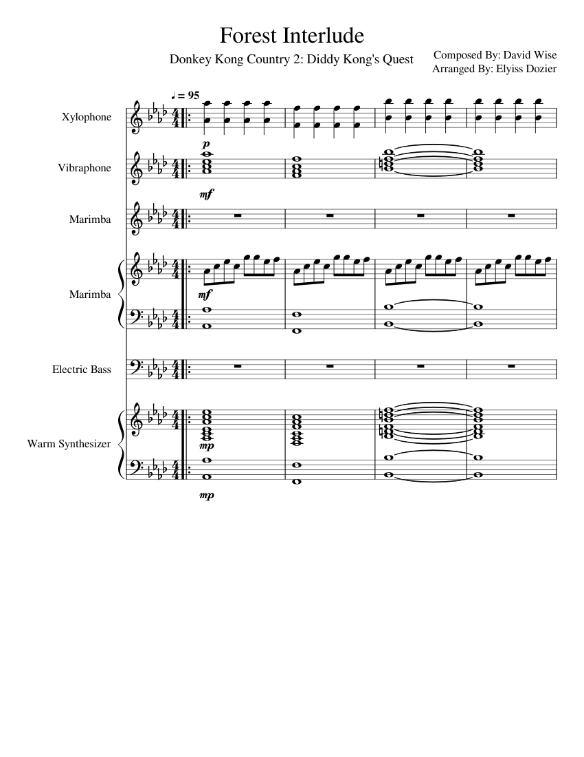 forest interlude - piano tutorial