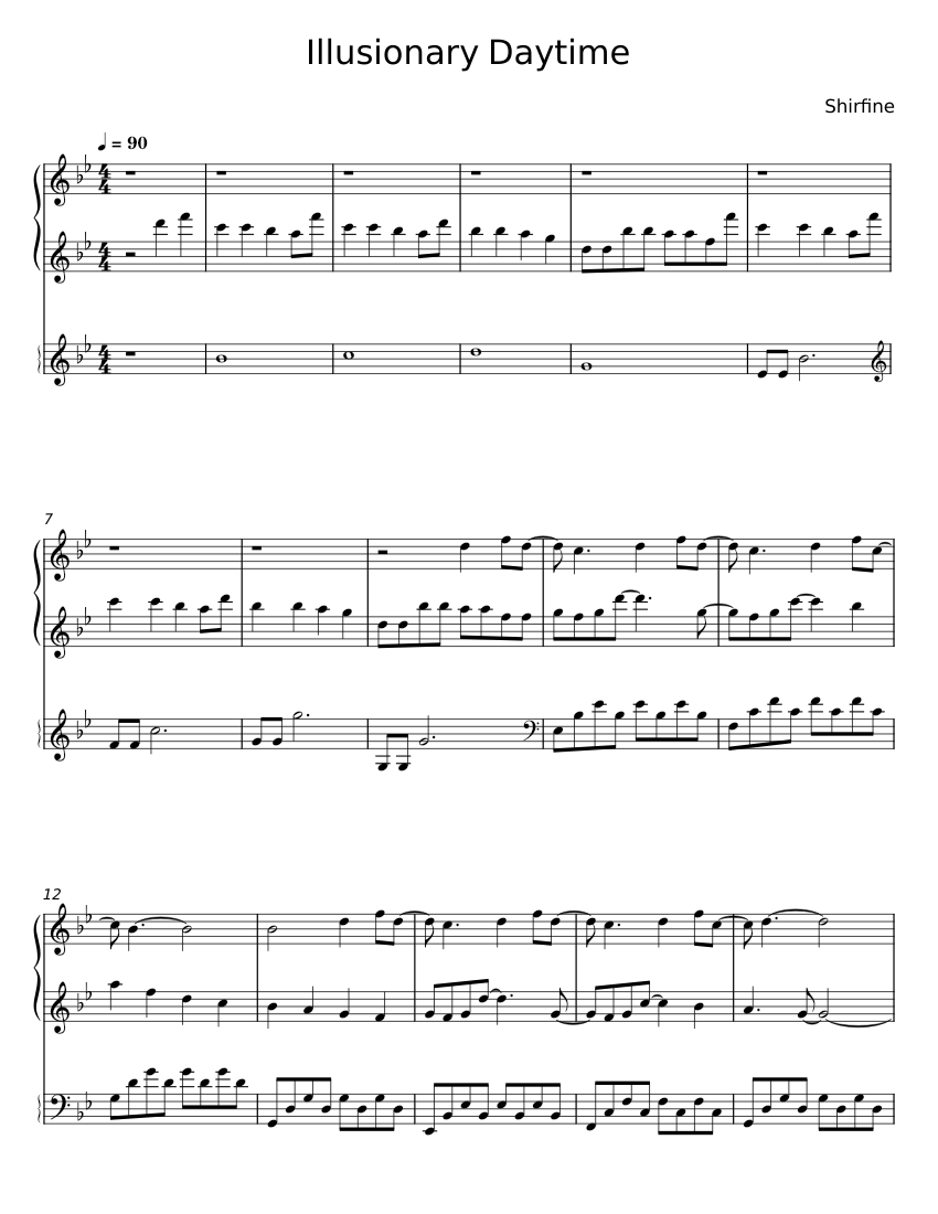 Illusionary Daytime Sheet music for Piano (Mixed Trio) | Musescore.com