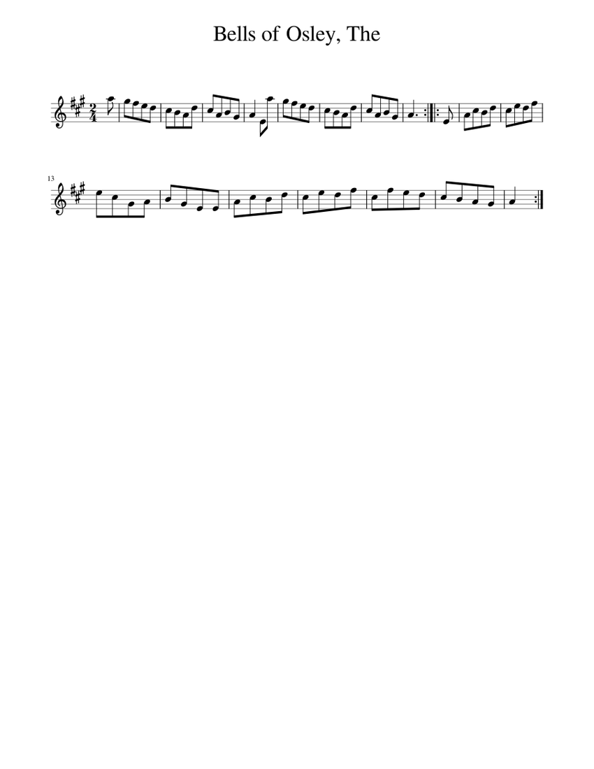 The Bells of Osley Sheet music for Piano (Solo) Easy | Musescore.com