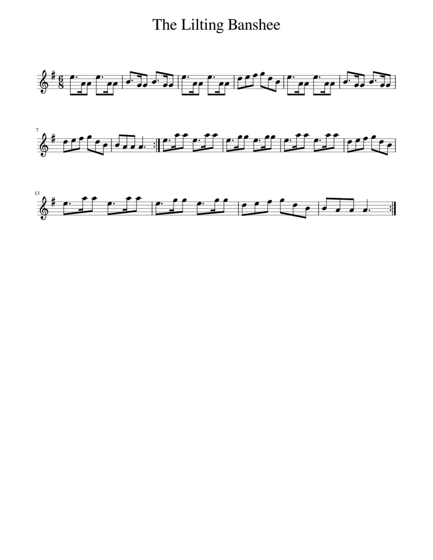 The Lilting Banshee Sheet music for Piano (Solo) | Musescore.com