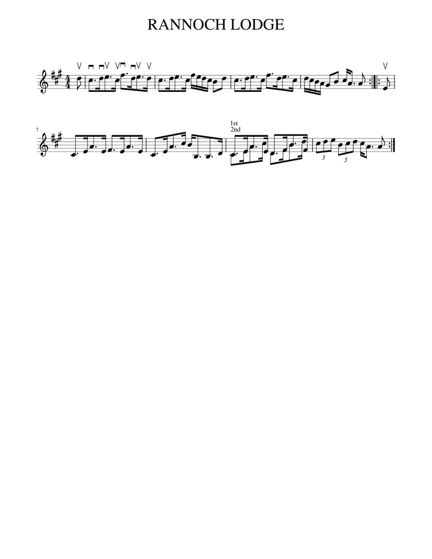 RANNOCH LODGE Sheet music for Piano (Solo) | Musescore.com