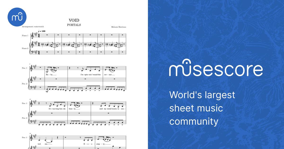VOID – Melanie Martinez Sheet music for Piano (Piano Duo) | Musescore.com