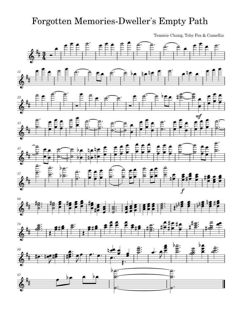 Forgotten Memories-Dweller's Empty Path OST 19 – Temmie Chang, Toby Fox ...