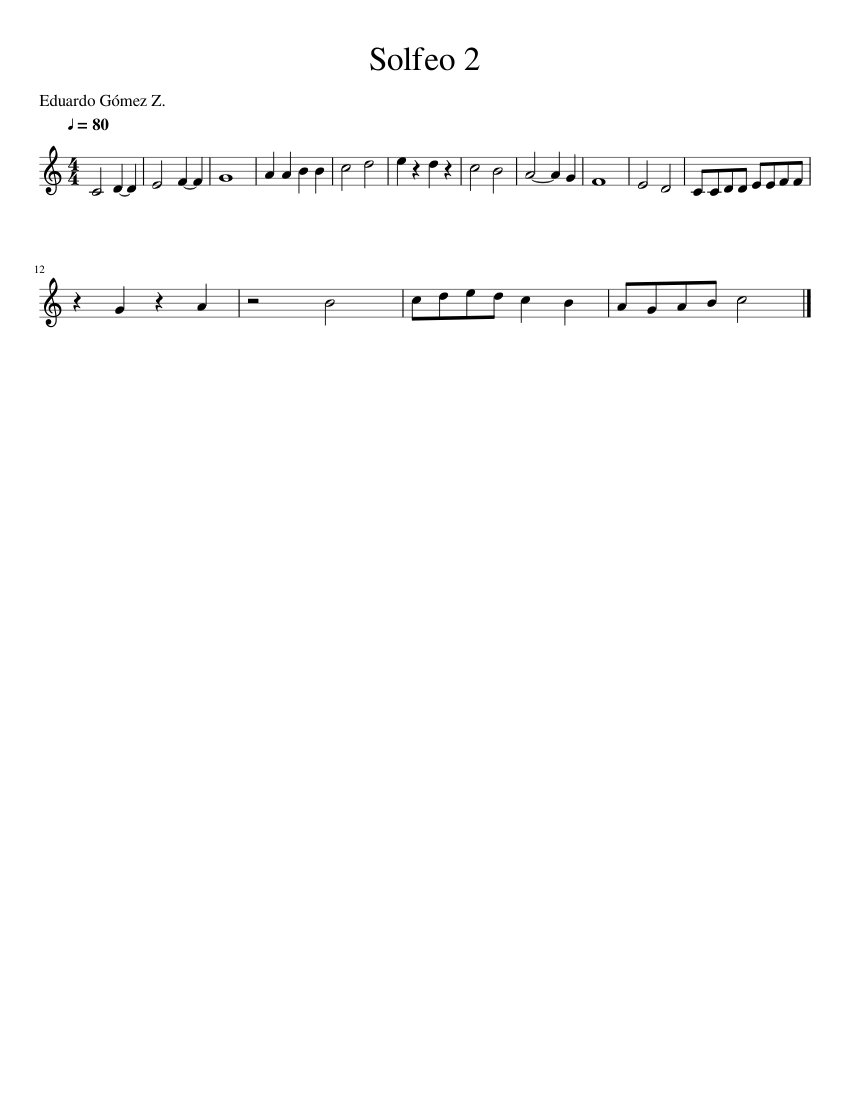Solfeo 2 Sheet music for Piano (Solo) | Musescore.com