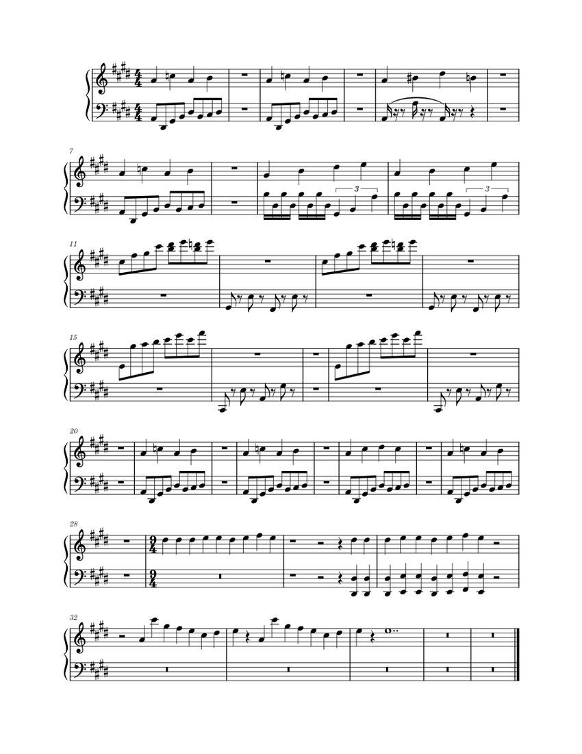 Dissonance - Ram Thakkar Sheet music for Piano (Solo) Easy | Musescore.com