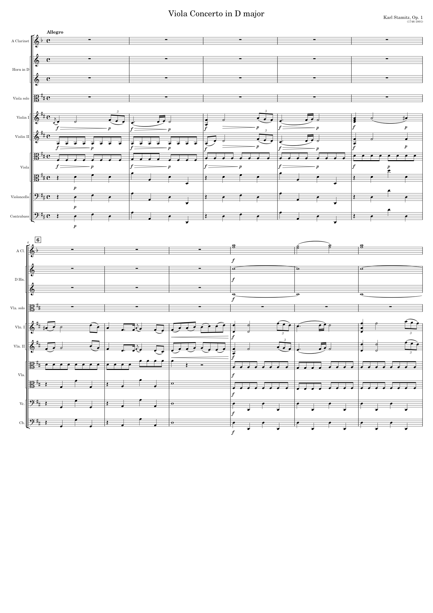 Viola Concerto in D major, Op.1 – Carl Philipp Stamitz (with cadenza ...