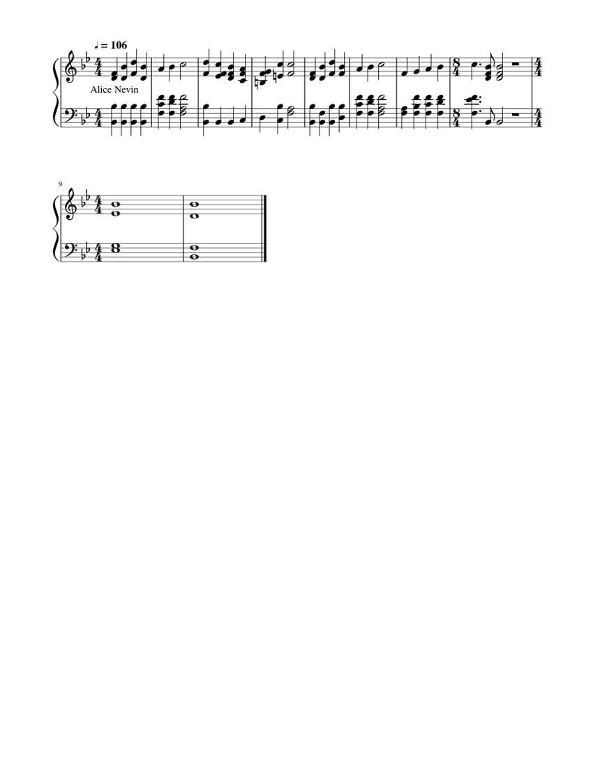 Elsie - Miss Alice Nevin Sheet music for Piano (Solo) | Musescore.com