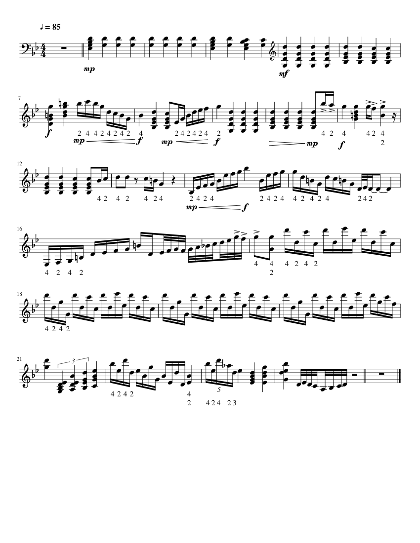 Sarah Teng Vibe Sheet music for Vibraphone (Solo) | Musescore.com