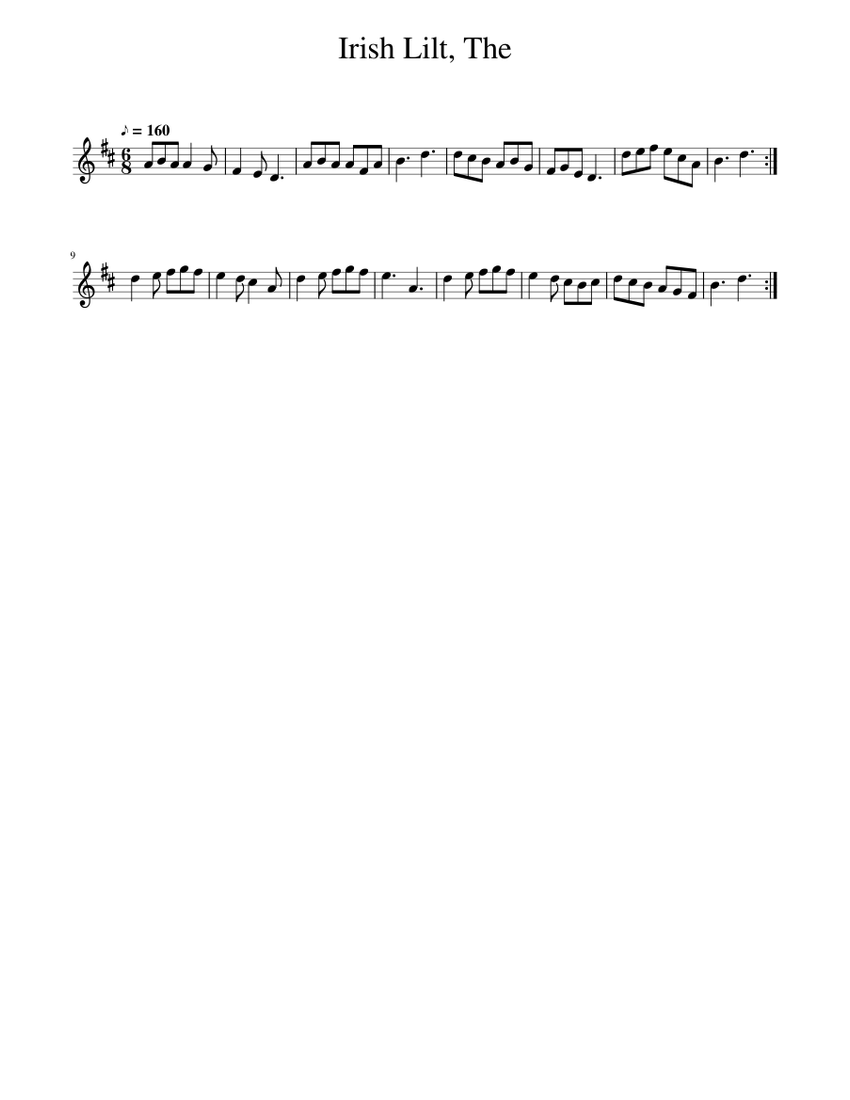The Irish Lilt Sheet music for Piano (Solo) Easy | Musescore.com